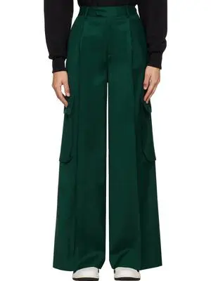 Amiri Pleated Wide-leg Cargo Pants - Green