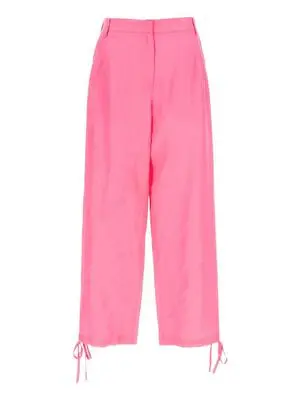 MSGM MSGM Elasticated-Ankles Wide-Leg Trousers
