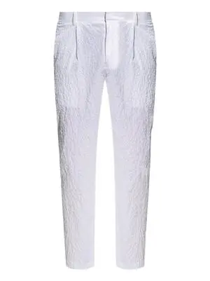 Emporio Armani Straight-leg Trousers - White