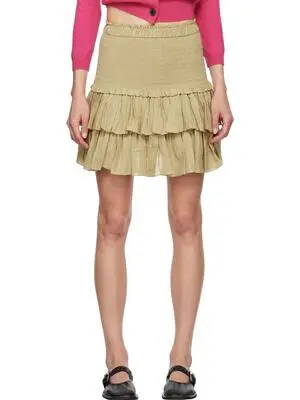 Isabel Marant Étoile Ruffled Mini Skirt - Nude