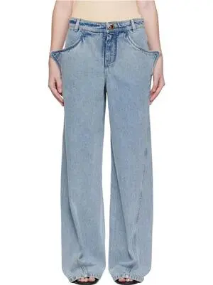 Christopher Esber Wide-leg Jeans - Blue