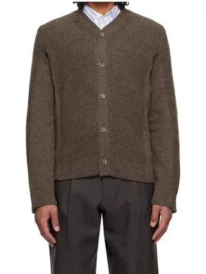Comme Des Garçons Wool Cardigan - Brown