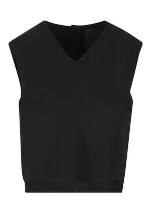 Givenchy V-neck Knitted Vest - Black