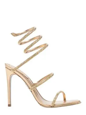 Rene Caovilla Round-toe Stiletto High-heeled Sandals - Nude