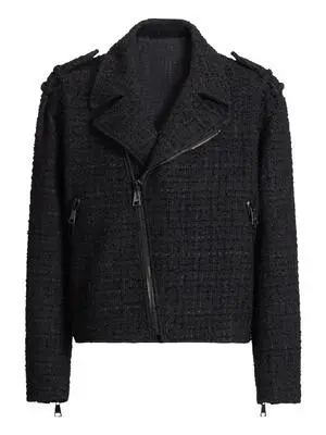 BALMAIN Balmain Tweed Biker Jacket