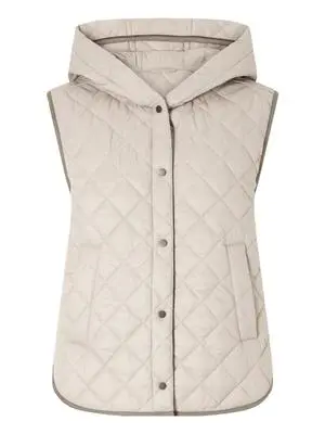 Brunello Cucinelli Brunello Cucinelli Quilted Sleeveless Vest With Monili Beaded Hood No