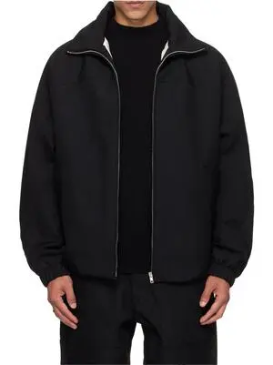 MORDECAI Barakuta Quilted Wool Casual Jacket - Black
