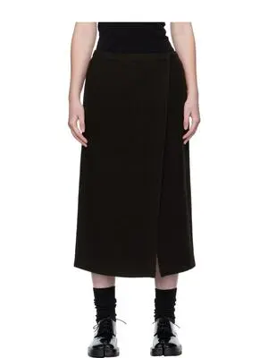 RIER Wrap-up Midi Skirt - Black