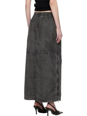 DIESEL® Denim Maxi Skirt - Grey