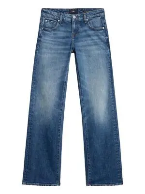 7 For All Mankind Low Straight Leg Jeans - Blue