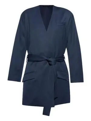 ATTICO Attico Belted V-Neck Blazer