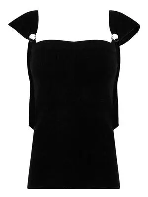 Nanushka Faya Off-shoulder Top - Black