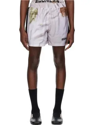EGONLAB Graphic Print Track Shorts - Multicolor