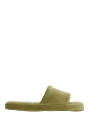 THE ROW Open-toe Slippers - Green