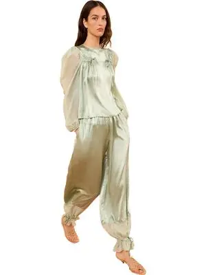 Ulla Johnson Odette Silk Blouse - Celadon