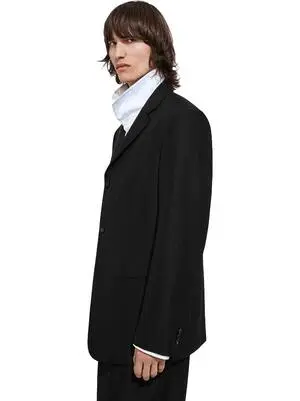 Bottega Veneta Mohair And Wool Jacket - Double Black