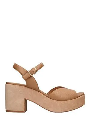 PEDRO GARCIA Doina Leather Heeled Sandals - Tan