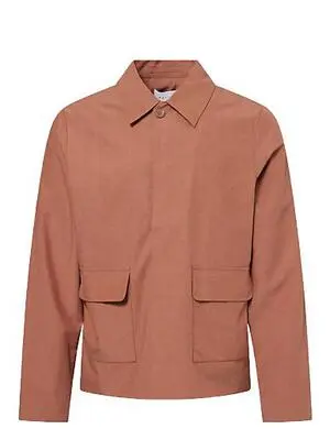 RAITH Diego Tailored Patch-pocket Woven Jacket - Rust
