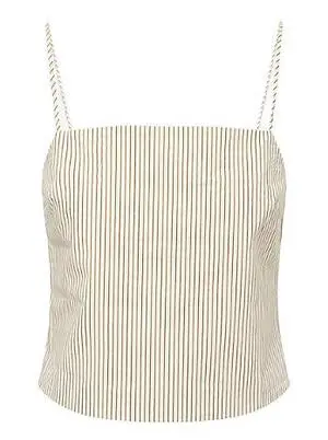 4TH & RECKLESS Elina Cotton Striped Crop Top - Multi