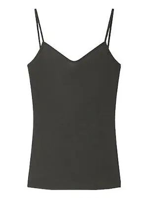 Soeur Open-back Cotton-blend Cami Top - Vert De Gris