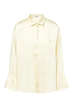 4TH & RECKLESS Corbie Oversized Satin Shirt - Leon