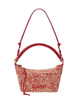 Loewe Cala Raffia Mini Bag - Red