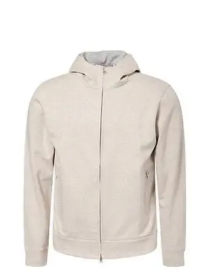 Orlebar Brown Mathers Zip-through Hoody - Biscuit Melange