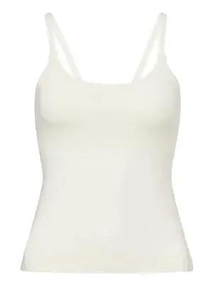 ADANOLA Skinny-strap Stretch-modal Camisole Top - Marshmallow White
