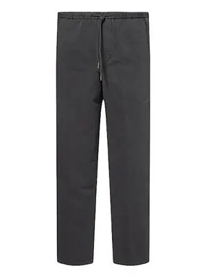 Citizens Of Humanity Relaxed-fit Straight-leg Cotton And Linen-blend Trousers - Washed Black