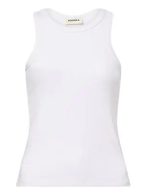 ADANOLA Adanola Ribbed Round-Neck Stretch-Modal Tank Top