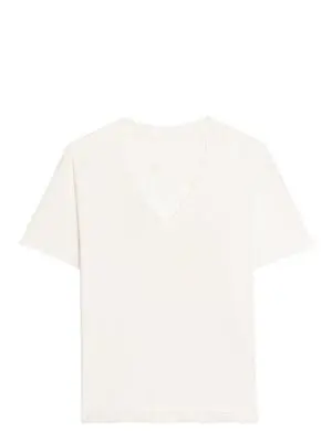 Zadig&Voltaire Tommer Graphic-print V-neck Short-sleeve T-shirt - Judo