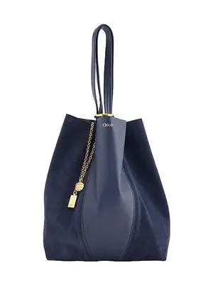 CHLOÉ Chloé Leather Tote Bag With Branded Charm Hardware