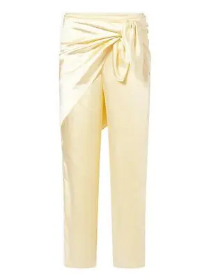 4TH & RECKLESS Corbie Wide-leg Satin Trousers - Leon