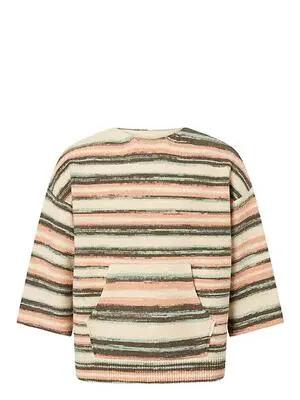 Visvim Striped Wool And Cashmere-blend Jumper - Ivory