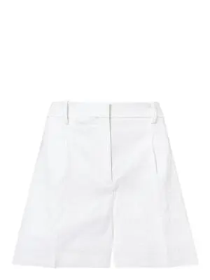 Theory Fluid Pleat Woven Shorts - White