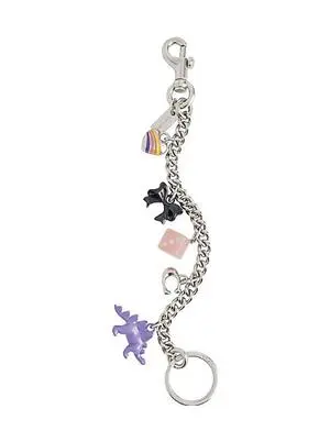 COACH Motif-chain Brass Bag Charm - Multi