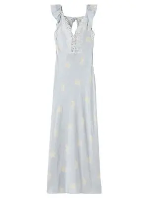 Claudie Pierlot Floral-print Lace-trim Maxi Dress - Light Print