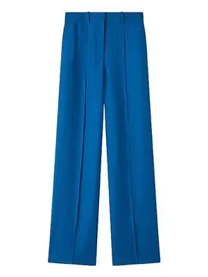 JOSEPH High-rise Wide Leg Trousers - Siam Blue