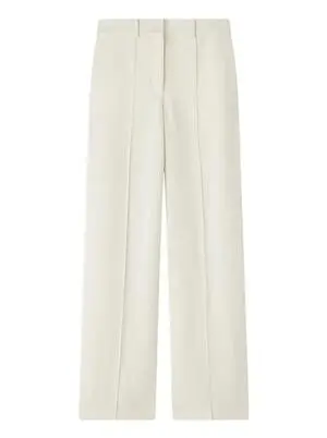 JOSEPH Jnane High-rise Wide-leg Linen-blend Trousers - Wax
