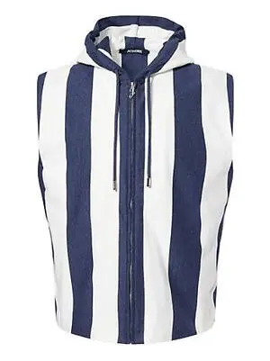 Jacquemus The Mariniere Cotton Gilet - Navy And White