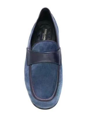 Dolce & Gabbana Color Block Loafers - Blue