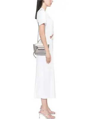 Celine Celine Nano Belt Bag Satchel In Laminated Calfskin Silver