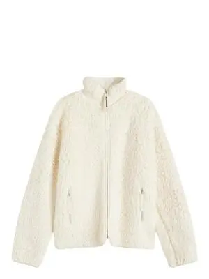 JIL SANDER Fleece Zip-up Jacket - Eggshell