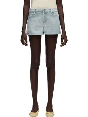 7 For All Mankind Striped Denim Shorts - Stripes