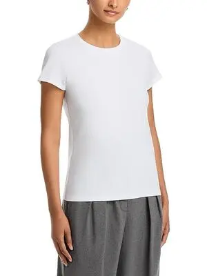 Majestic Filatures Supima Cotton Short Sleeve Crewneck Tee - Blanc