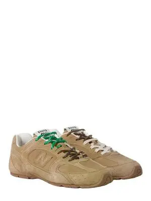 Miu Miu X New Balance 530 Sl Suede Sneakers - Neutrals