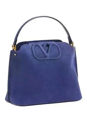 Valentino Garavani Suede Hand Bag - Blue