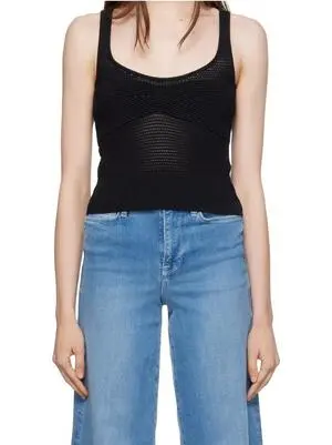 FRAME Crochet Vest - Blue