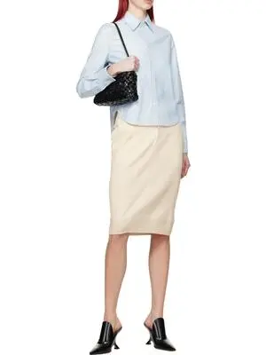 Bottega Veneta Printed Checkered Shirt - Blue