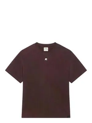 COURREGES Logo-patch Oversized T-shirt - Red